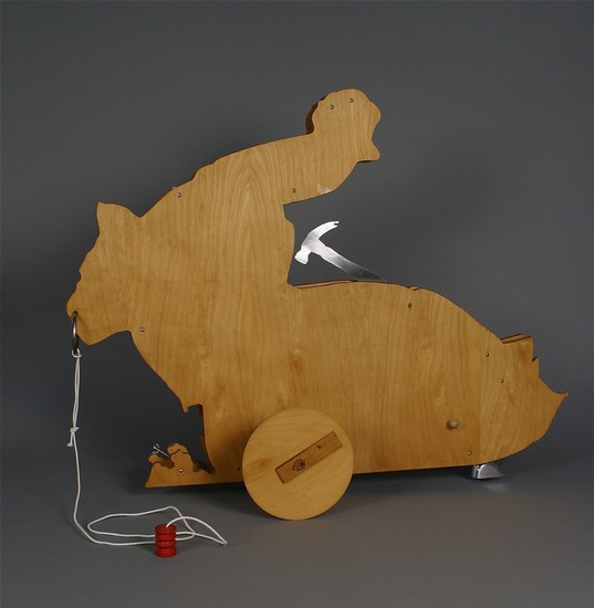 "Duck," Plywood, 1985, Reworked 2012, Ping Pong Balls, Steel, Wire ...